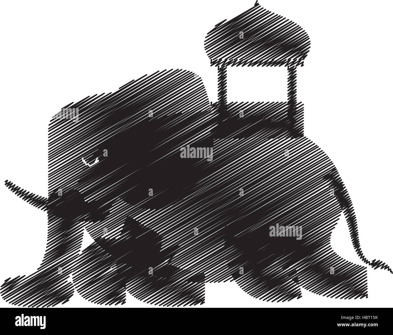 hand drawing elephant sketch design Stock Vector Image & Art - Alamy