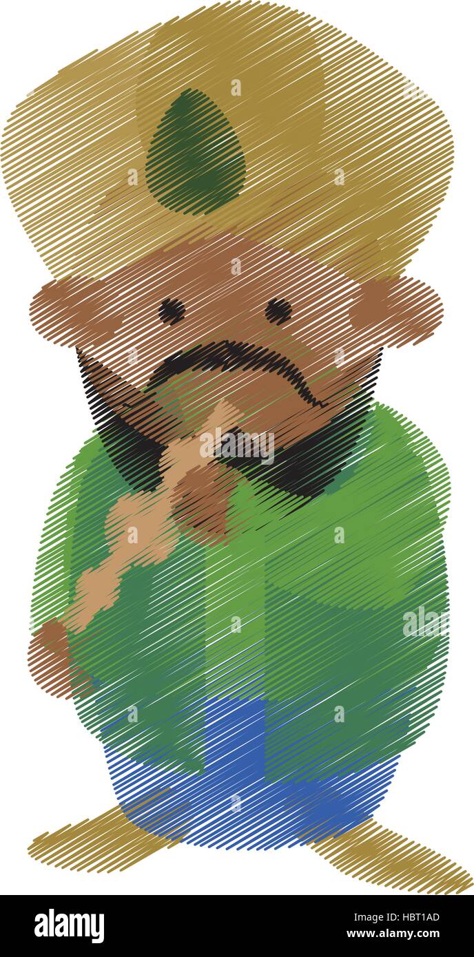 Indian man playing flute Stock Vector Images - Alamy