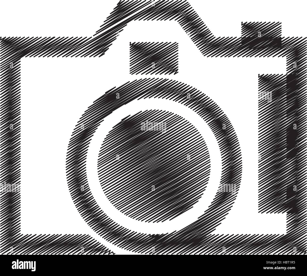 hand draw black photograpic camera Stock Vector Image & Art - Alamy