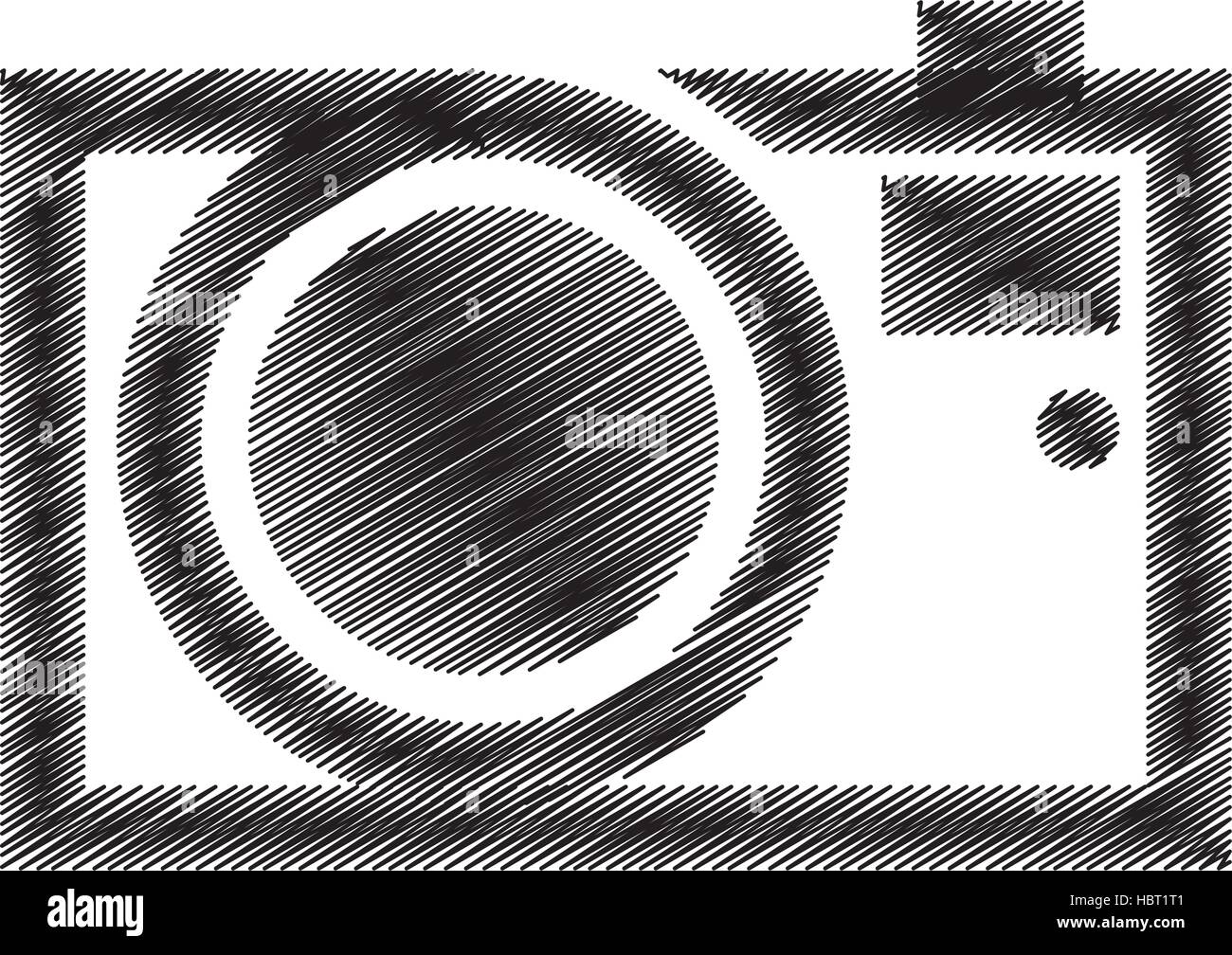 hand draw black photograpic camera Stock Vector Image & Art - Alamy