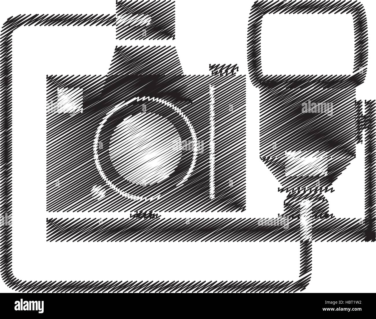 Drawing Photo Camera Flash Lens High Resolution Stock Photography and ...