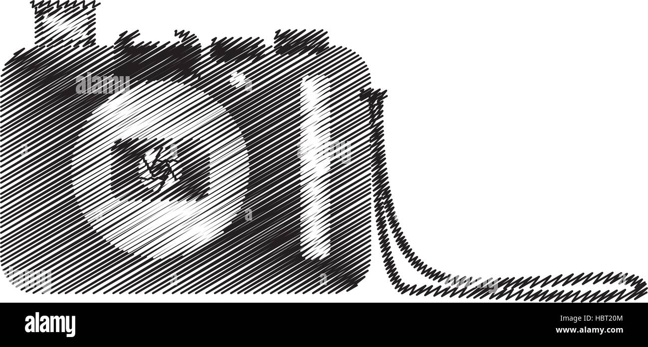 hand draw photographic camera digital Stock Vector Image & Art - Alamy