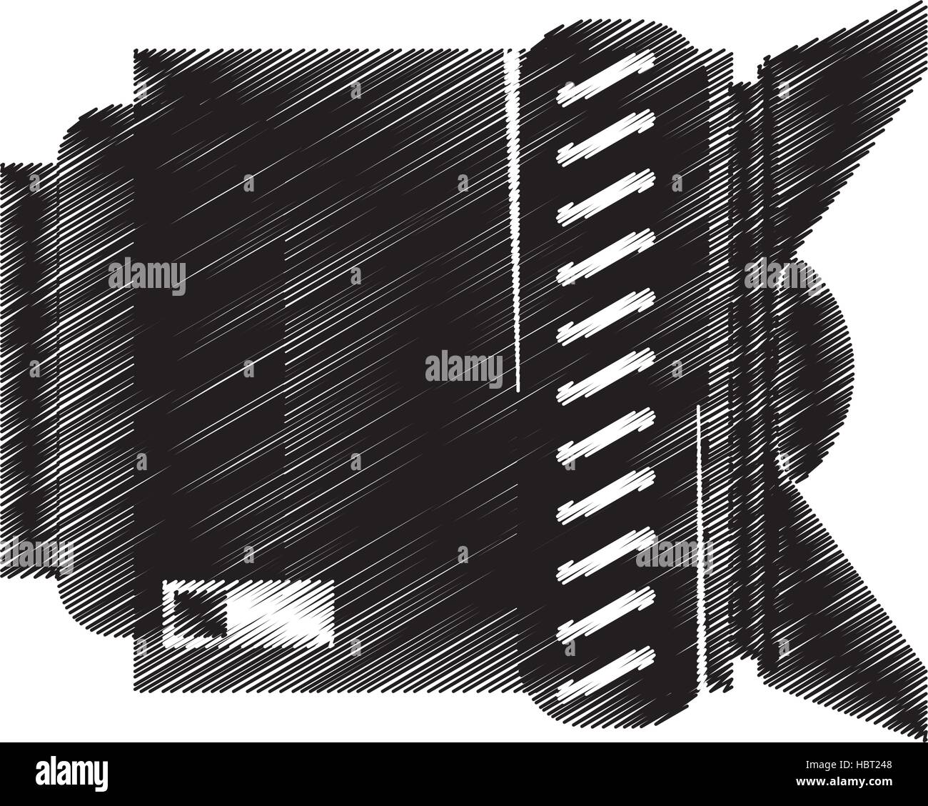 hand drawing lens photo camera icon Stock Vector Image & Art - Alamy