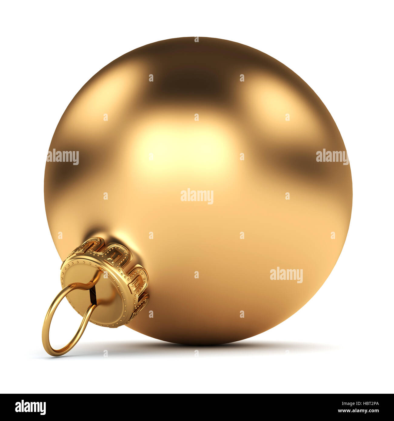 Gold Christmas ball Stock Photo - Alamy