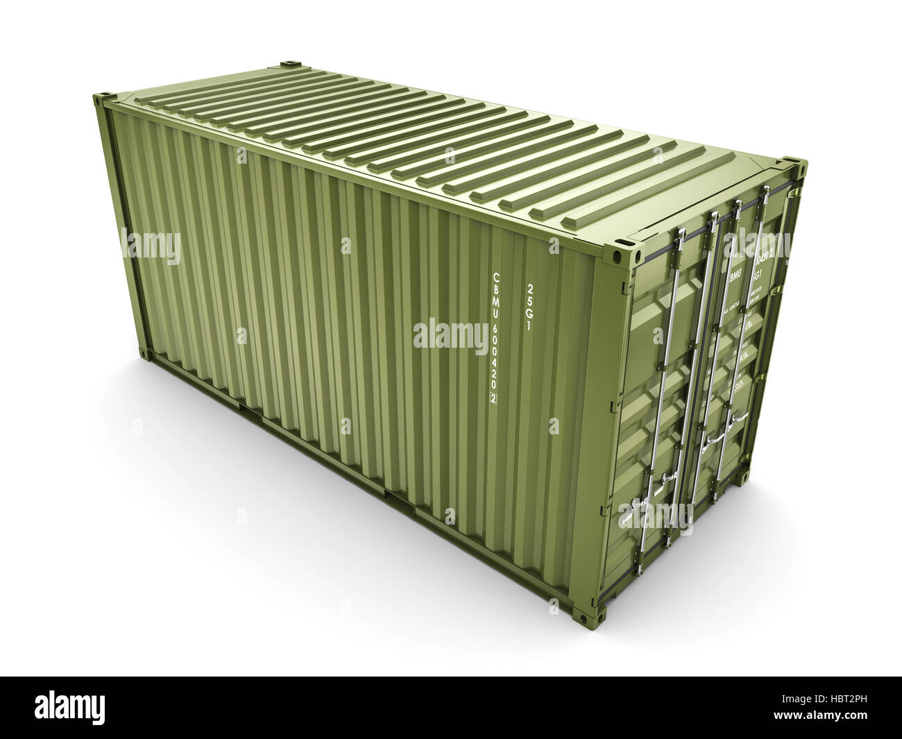 Isolated cargo container Stock Photo - Alamy