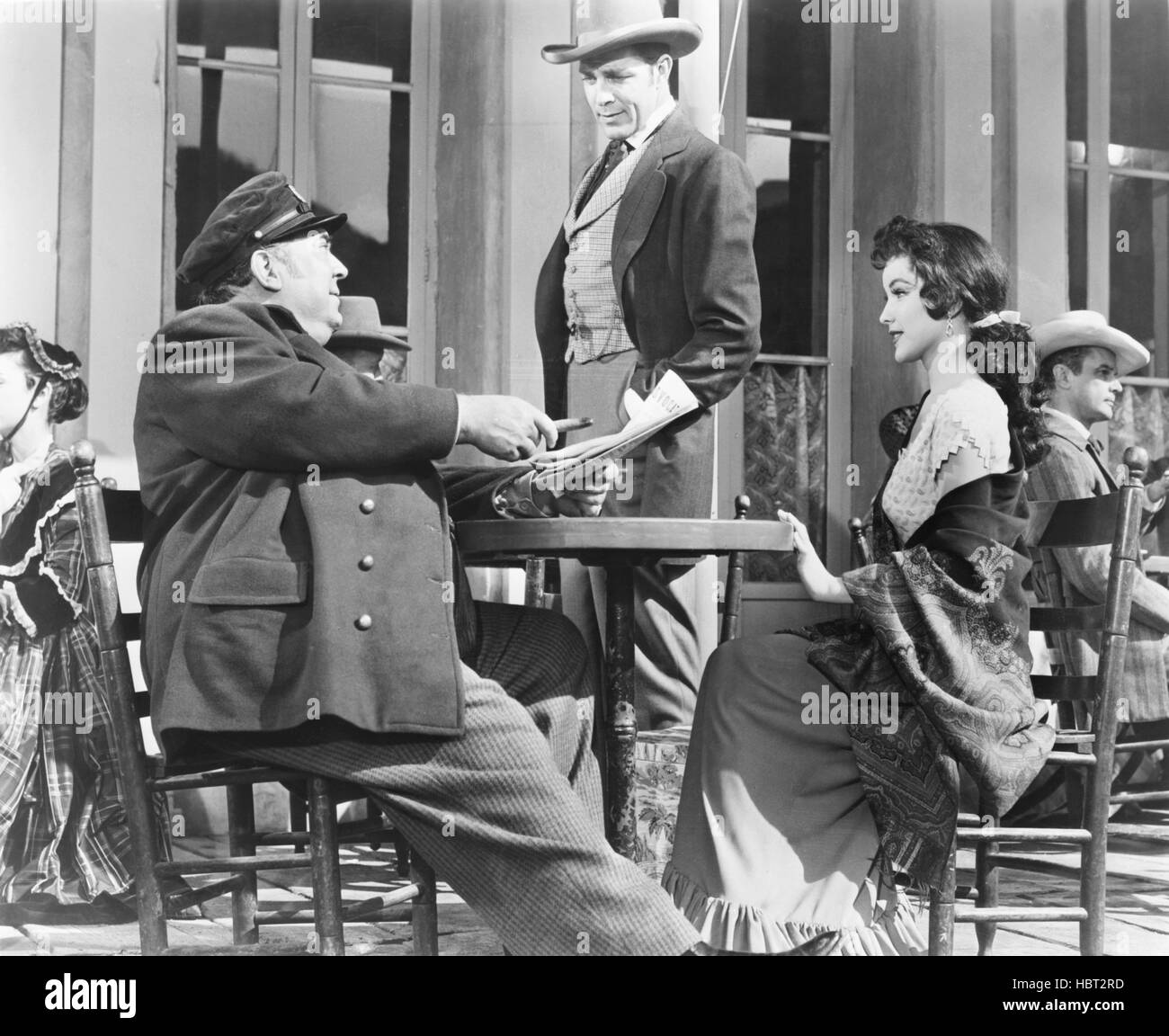 THE GAMBLER FROM NATCHEZ, from left: Thomas Gomez, Dale Robertson ...