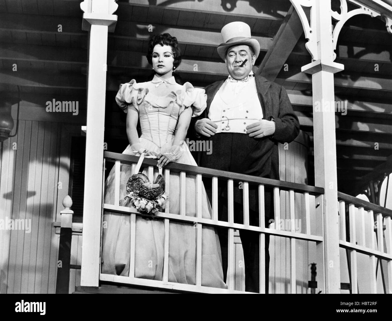 THE GAMBLER FROM NATCHEZ, from left, Debra Paget, Thomas Gomez, 1954 ...