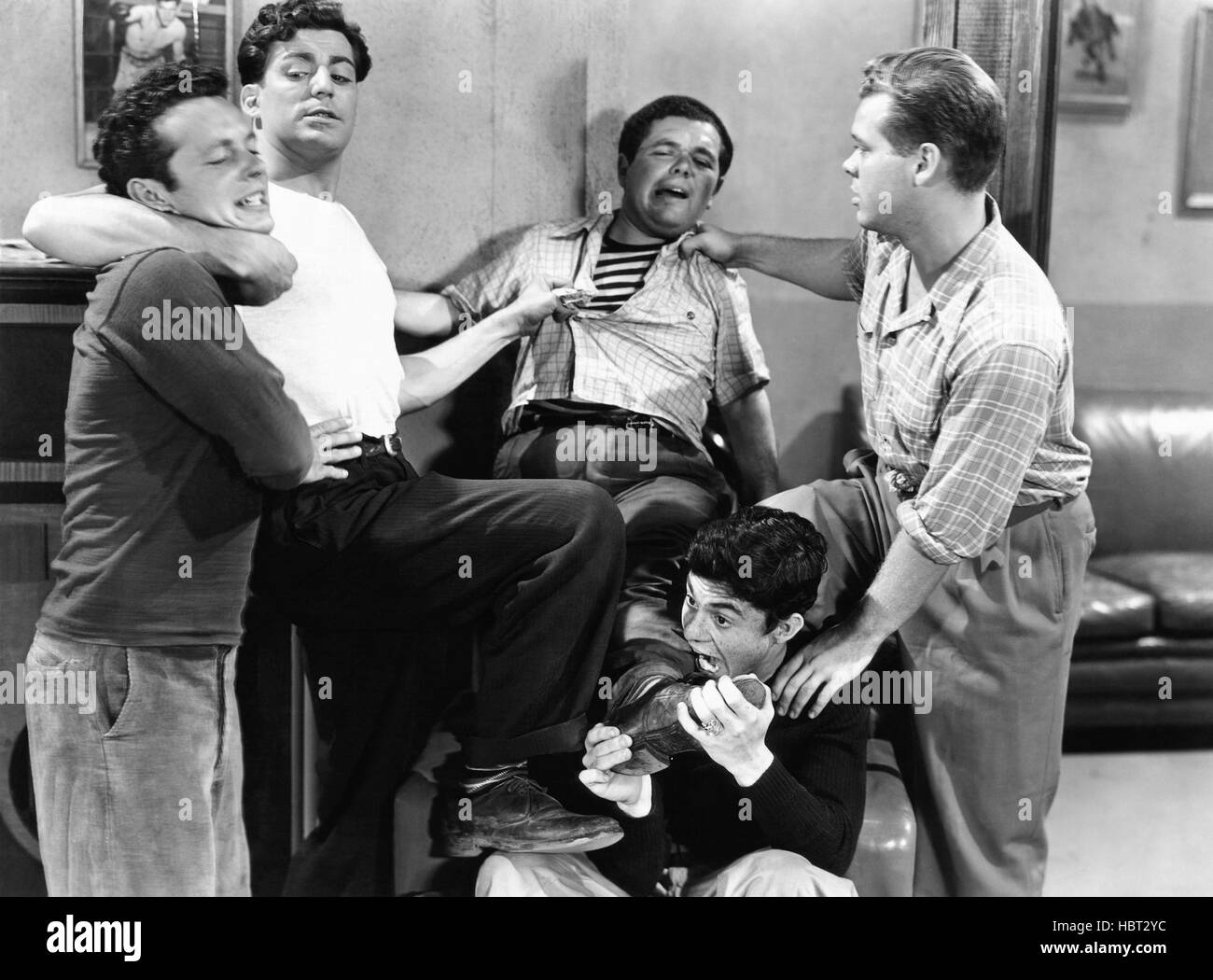 GAS HOUSE KIDS, from left, Rex Downing, Billy Halop, Rocco Lanzo, Carl ...