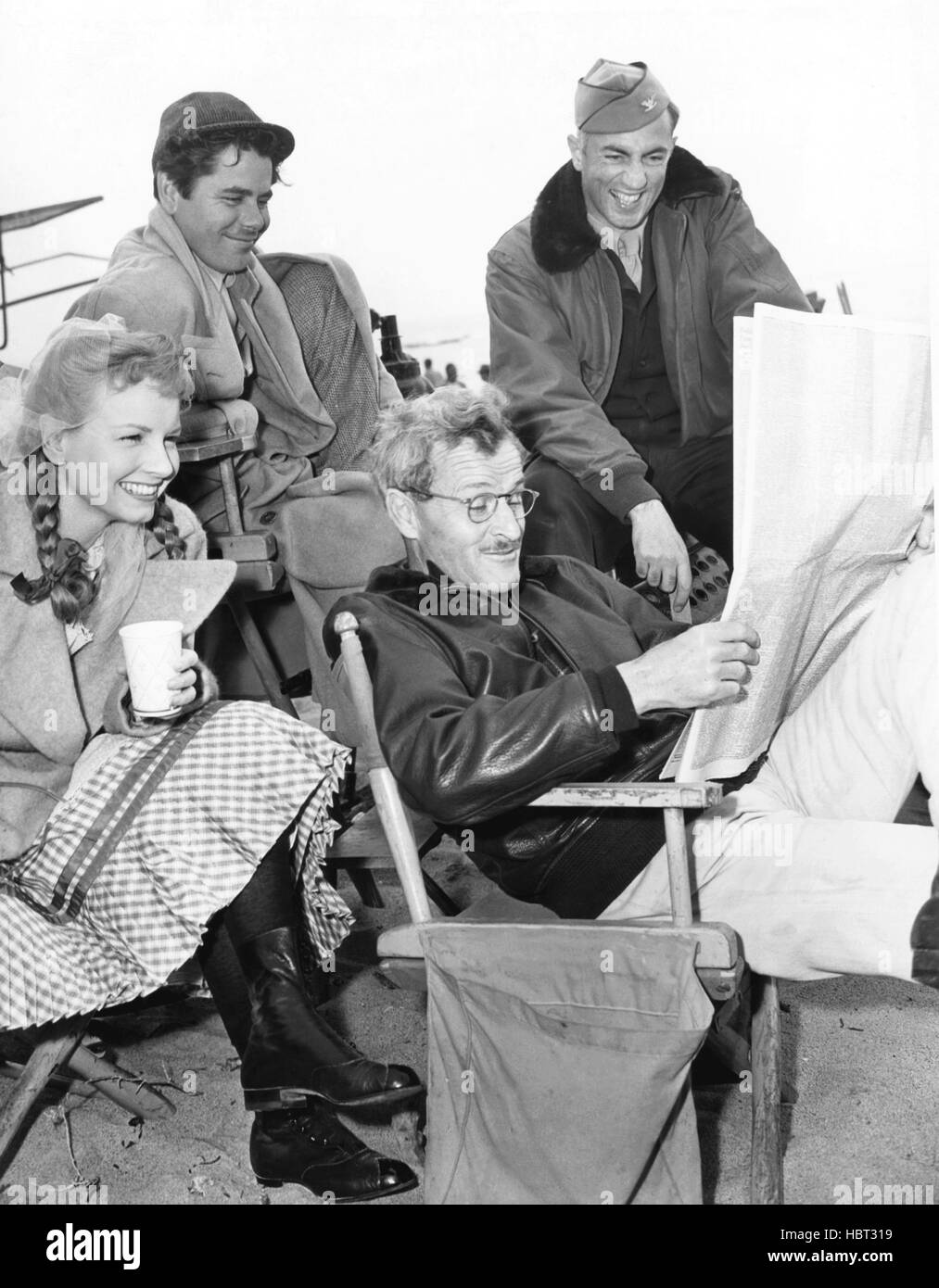 GALLANT JOURNEY, from left, Janet Blair, Glenn Ford, director William ...