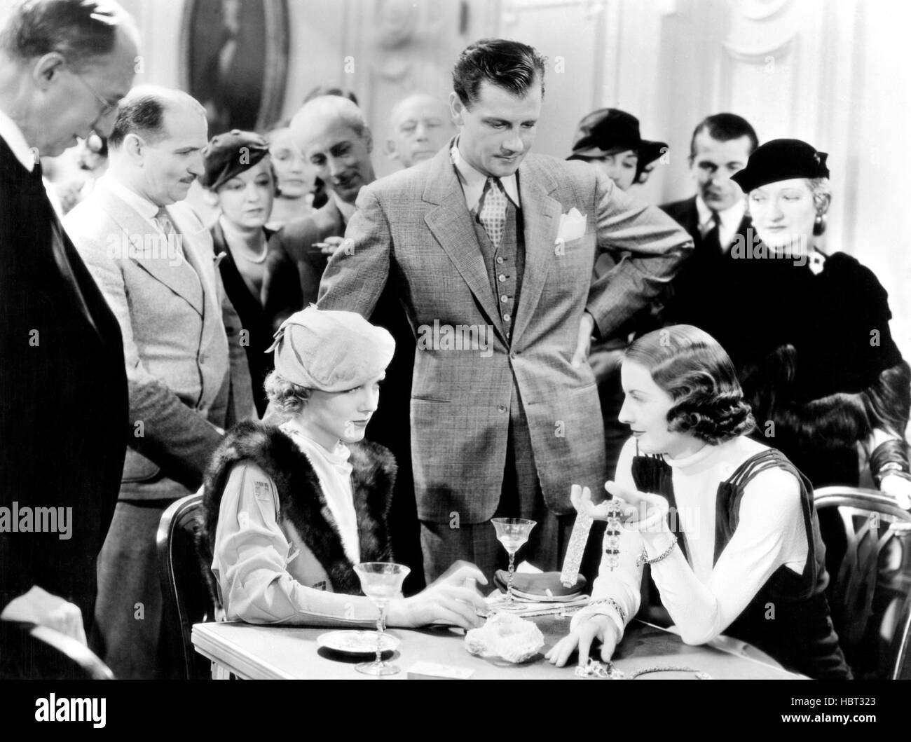 GAMBLING LADY, Claire Dodd, Joel McCrea, Barbara Stanwyck, 1934 Stock ...