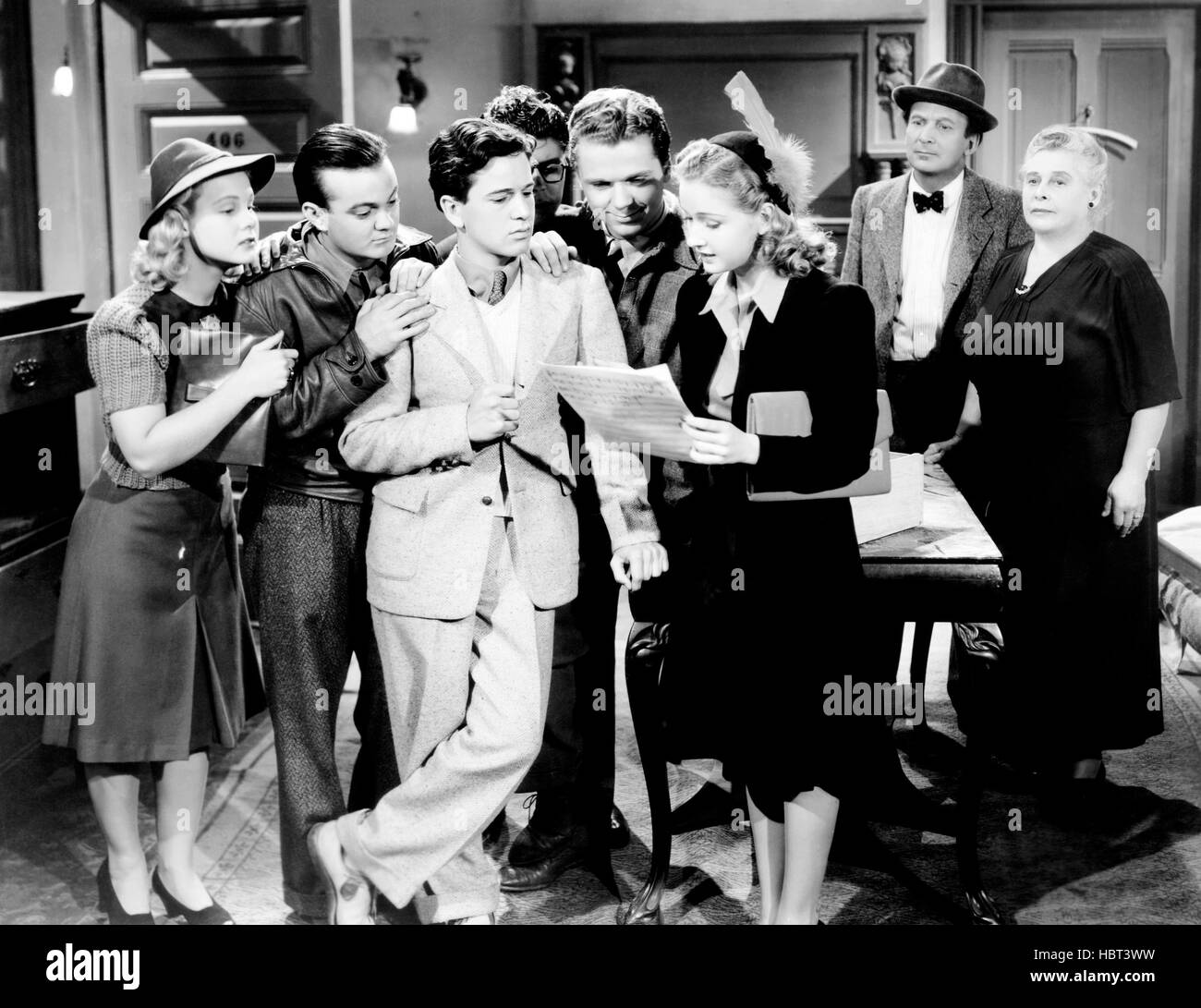GALLANT SONS, from left, June Preisser, Leo Gorcey, Gene Reynolds ...