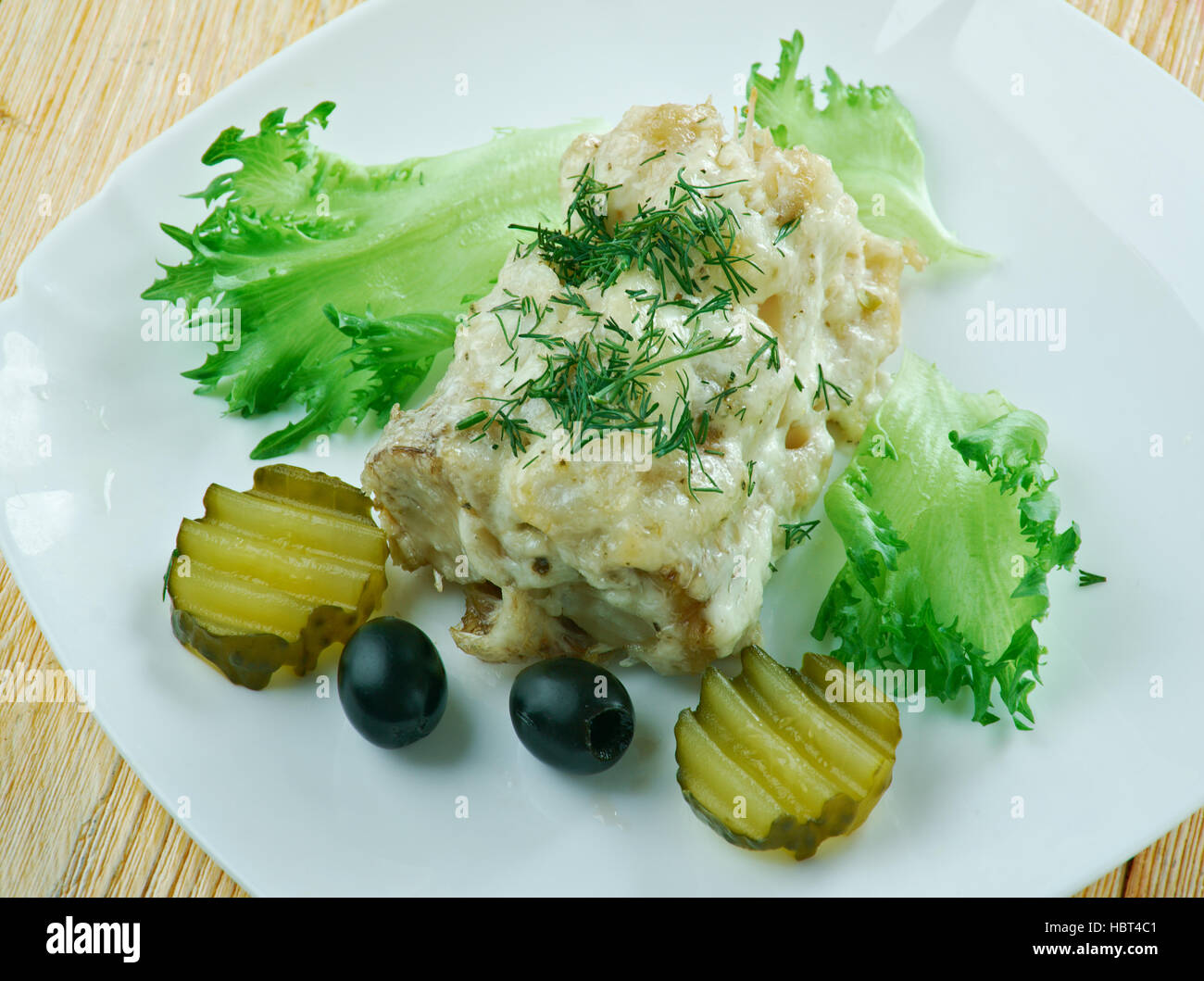 rock fish baked close up Stock Photo - Alamy