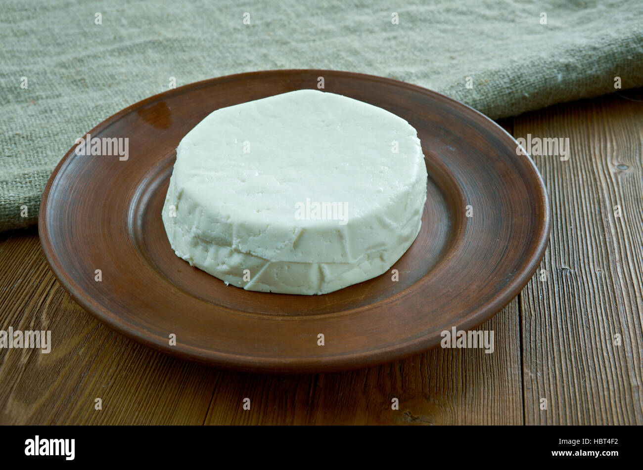 Lighvan cheese brined curd cheese traditionally made in Iran ...