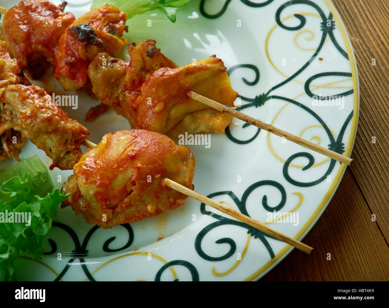 Shish Tawook Grilled Chicken traditional marinated chicken shish kebab ...