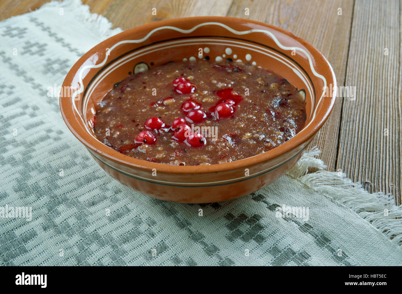 kulaga Russian traditional berry dessert Stock Photo - Alamy