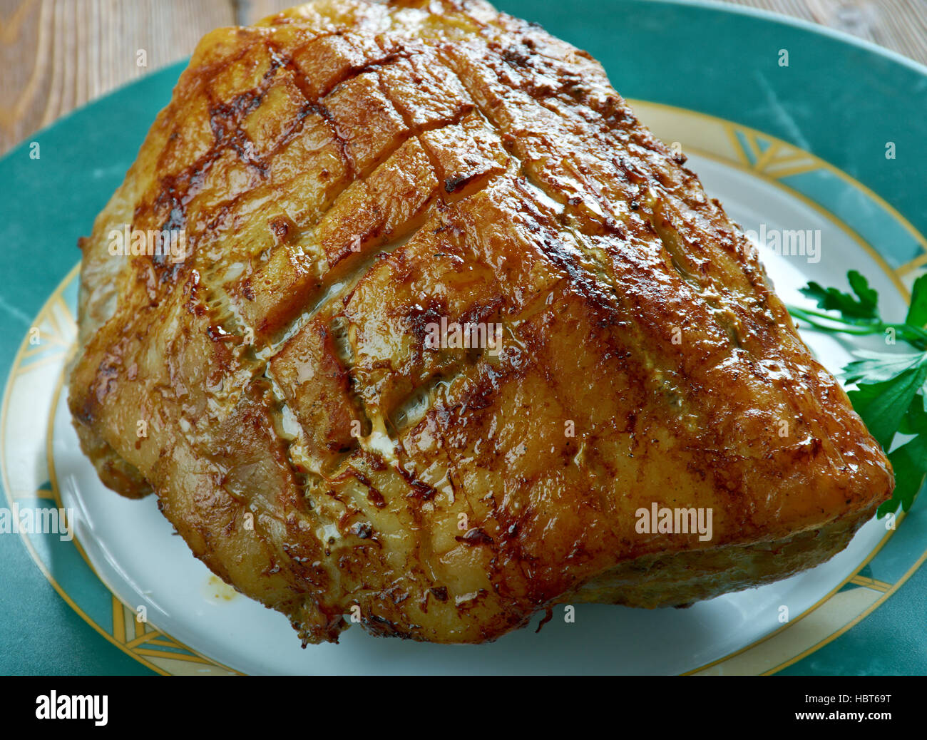Flaeskesteg Danish Roast Pork with Crackling for Christmas.Danish ...