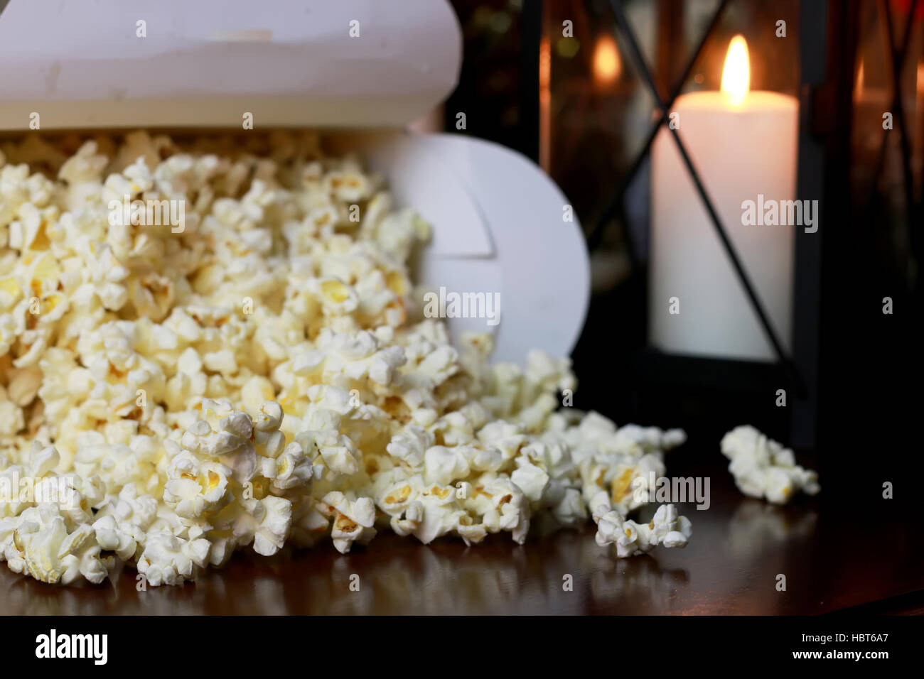 popcorn stack with heart shape Stock Photo - Alamy