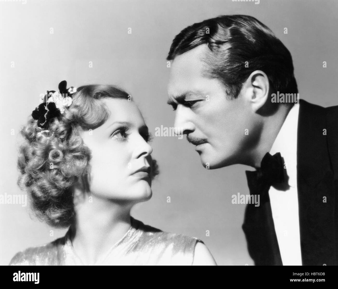THE GIRL ON THE FRONT PAGE, from left: Gloria Stuart, Edmund Lowe, 1936 ...