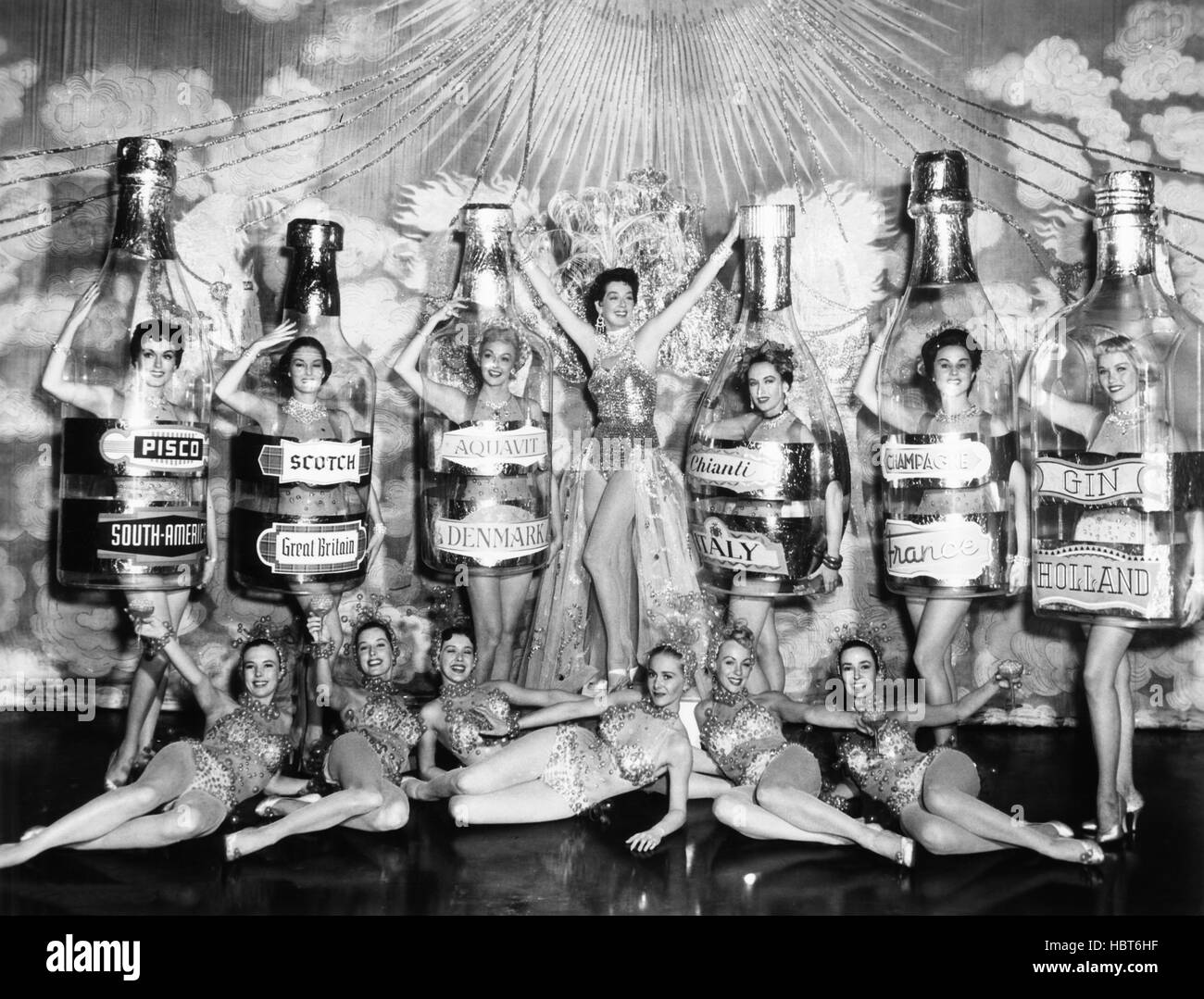 THE GIRL RUSH, standing from left: Lorraine Crawford, Marrian Ross, Eve ...
