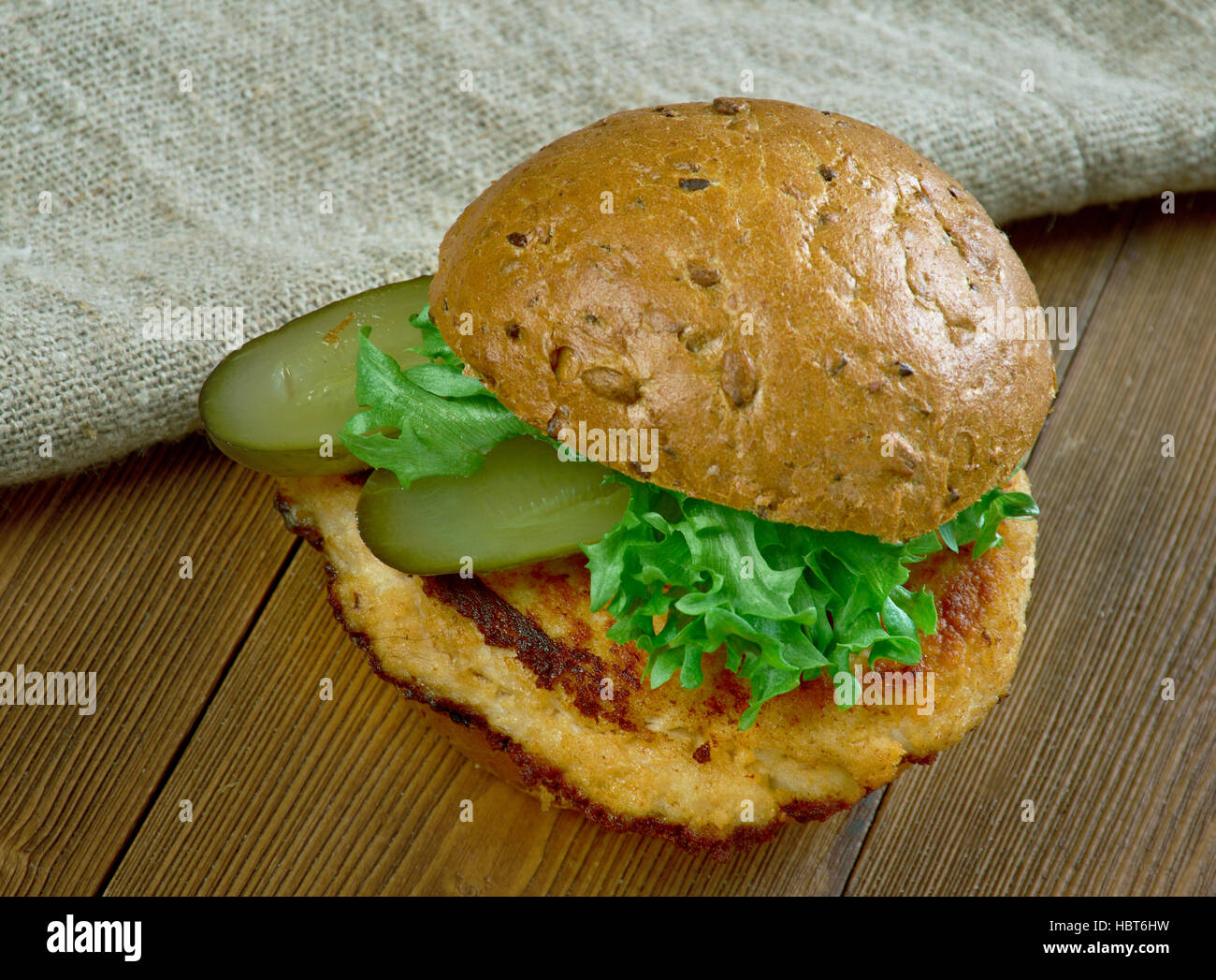 Traditional Indiana Pork tenderloin sandwich similar to the Wiener ...