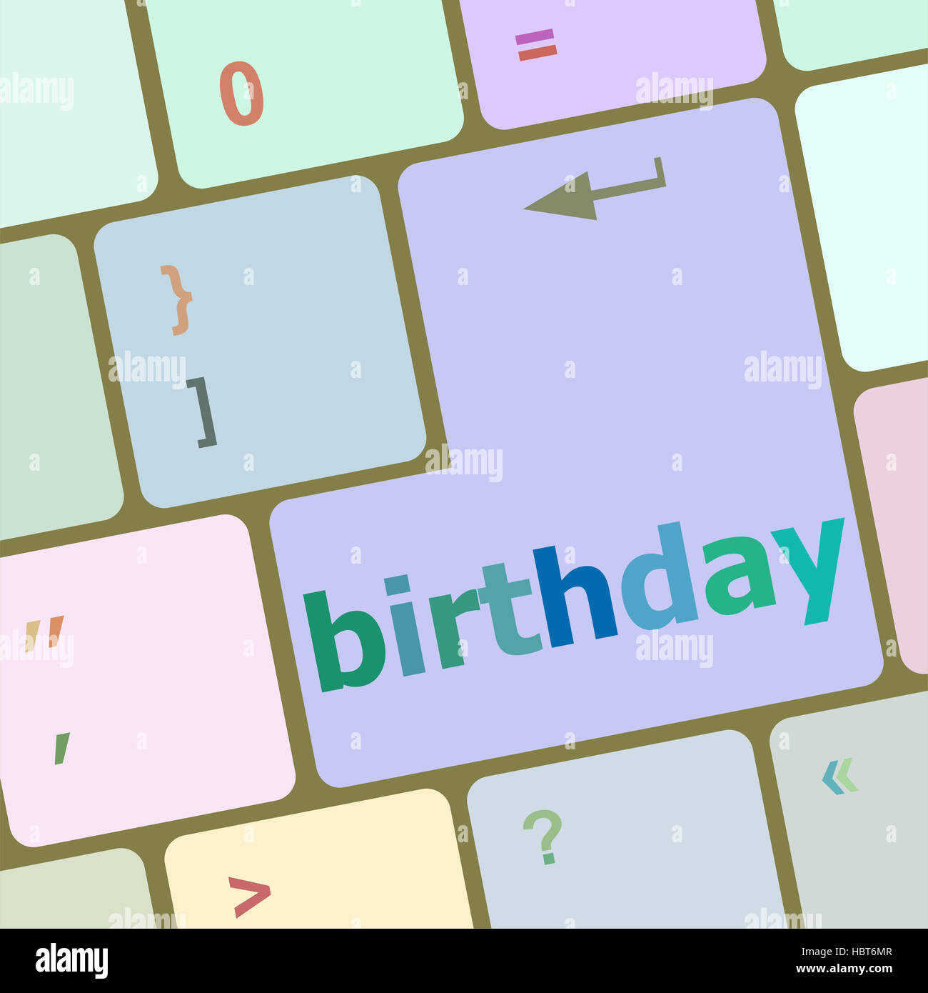 call some party fun with the computer button birthday Stock Photo - Alamy