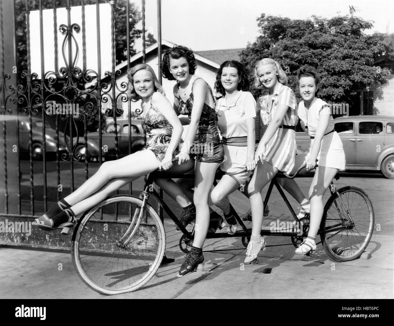 GIRLS' SCHOOL, from left, Columbia starlets Marjorie Deane, Jean Lucius ...