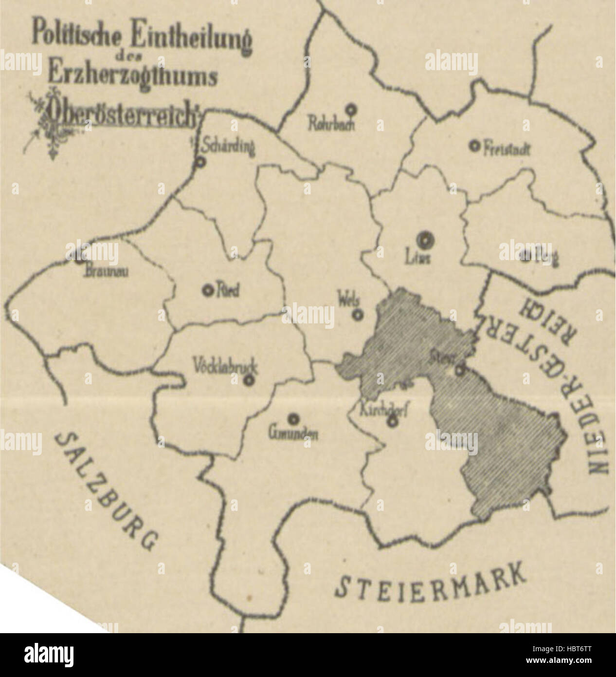 Steyr map hi-res stock photography and images - Alamy