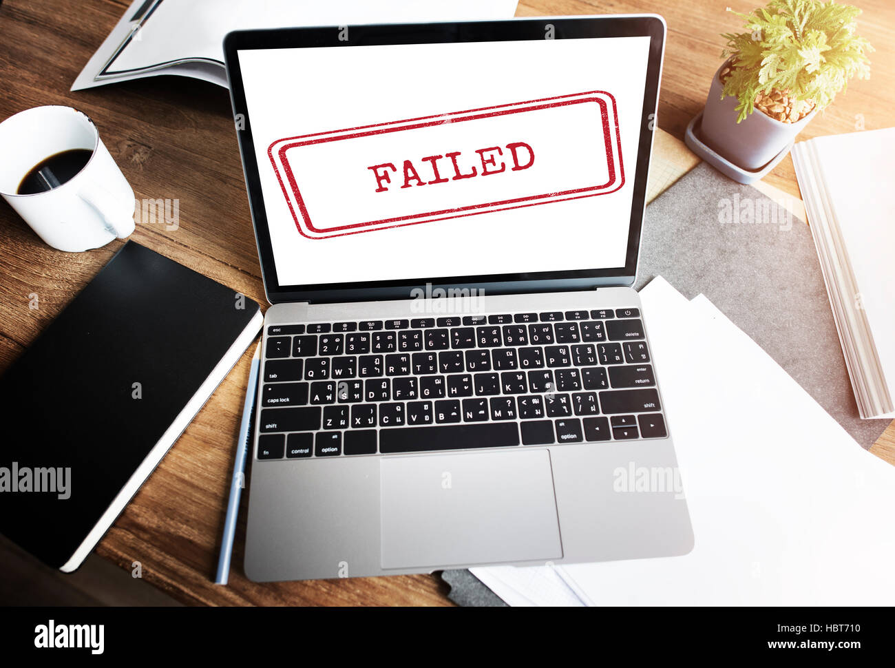 Failed Break Down Fiasco Failure Failure Concept Stock Photo - Alamy
