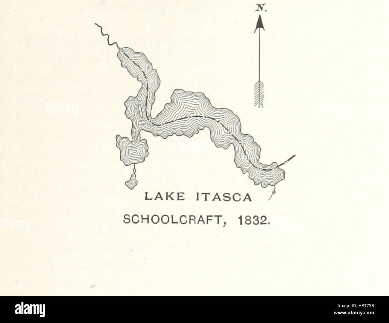 An image from 'Headwaters of the Mississippi', featuring a map ...