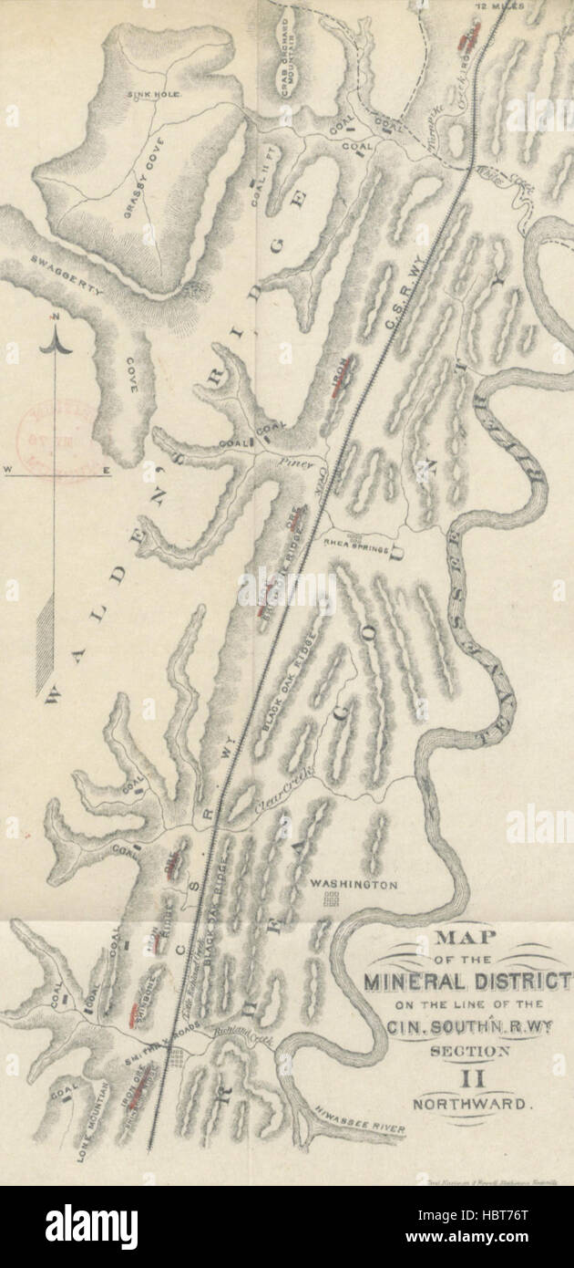 The illustration depicts a map showing mineral and agricultural ...