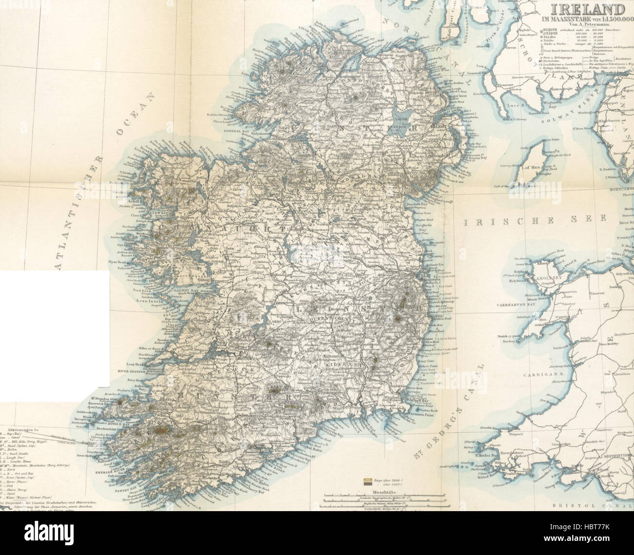 This map from page 259 of 'Aus Irland Reiseskizzen und' visually ...