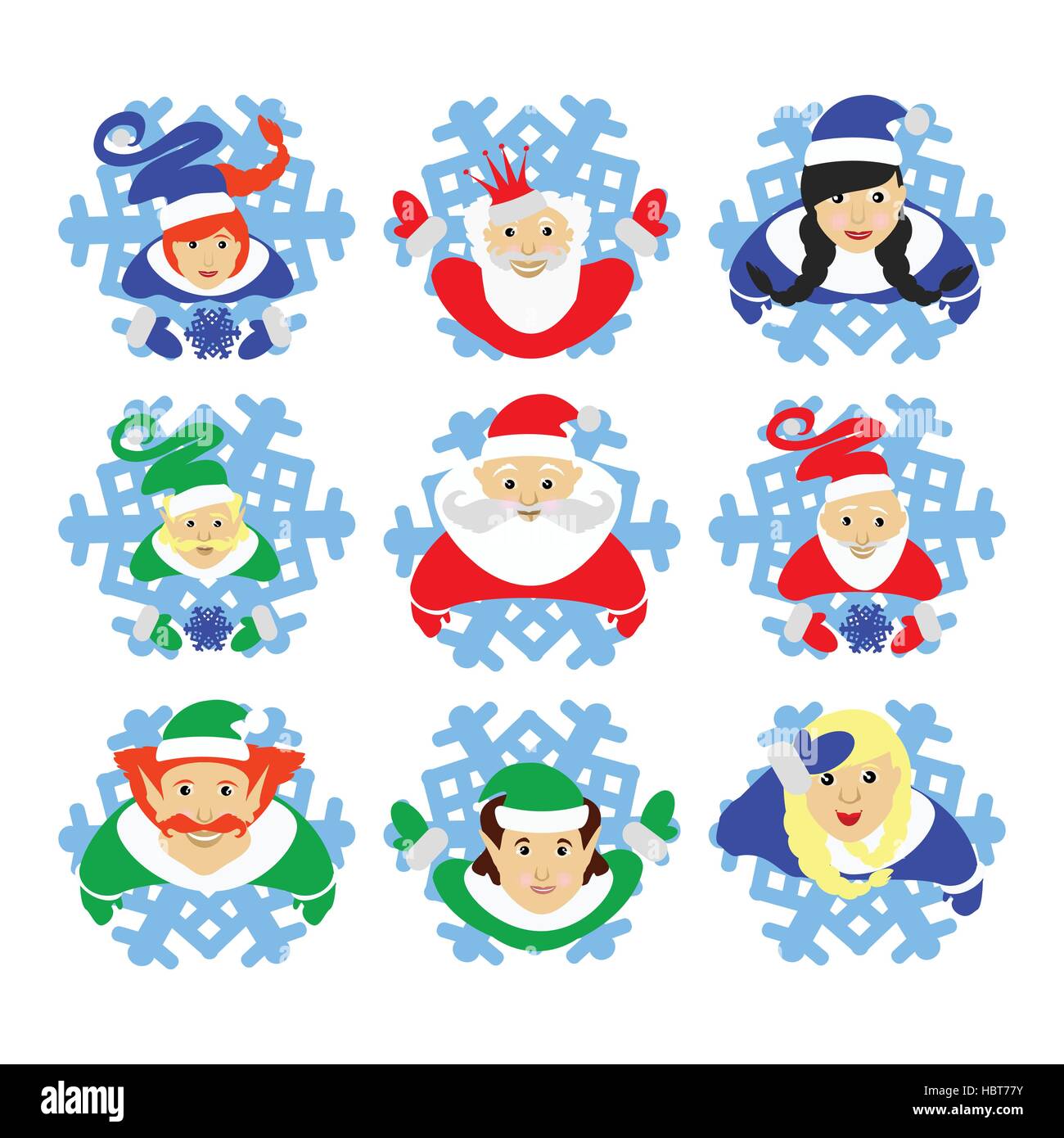 Santa Claus elf the vector illustration eps of 10 assistants on ...
