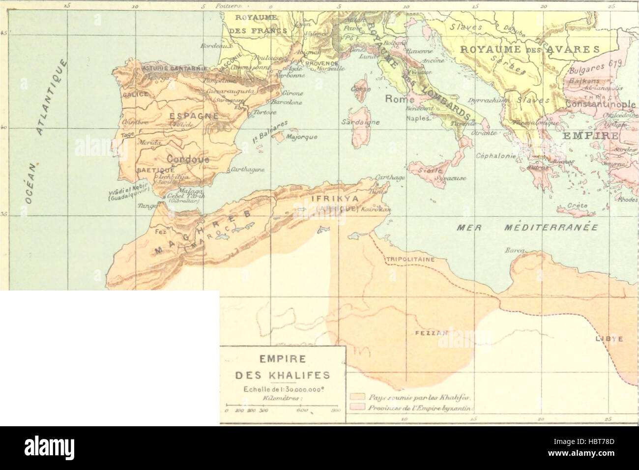 Page 53 of 'Géographie historique' presents a historical map offering ...