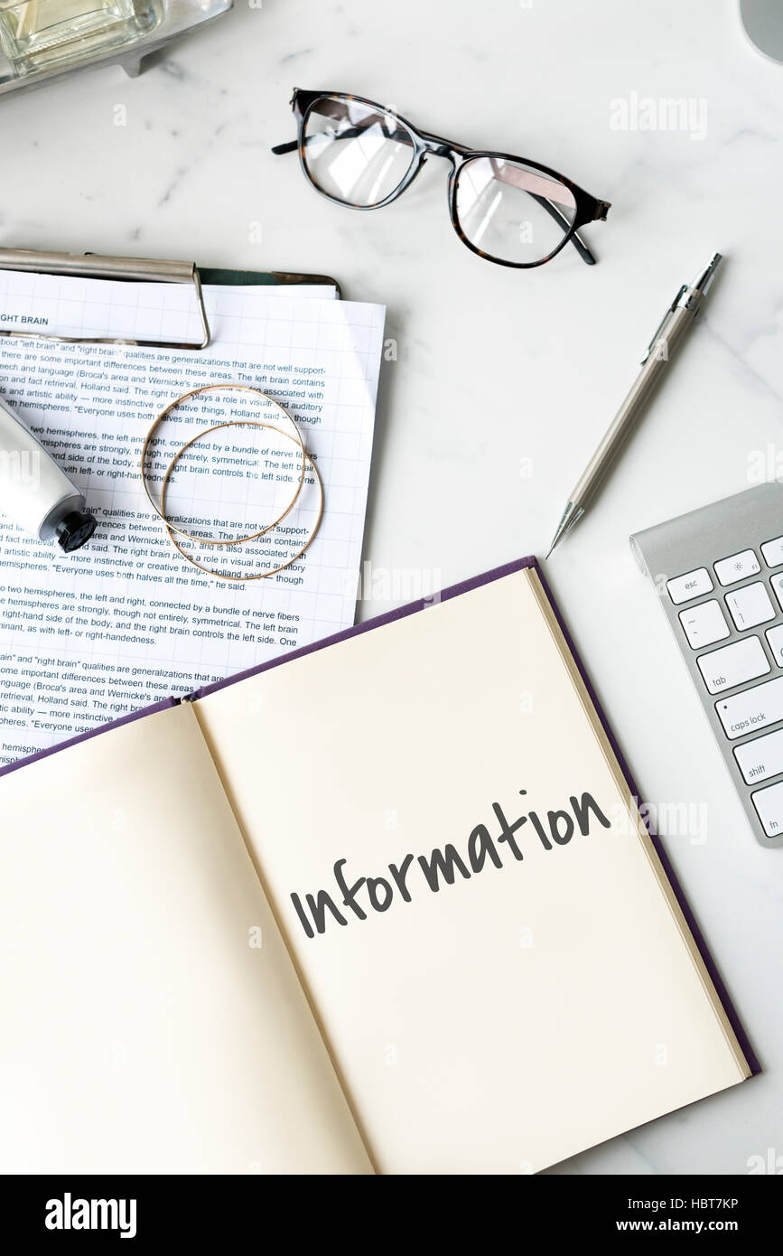 Information Data Details Word Concept Stock Photo - Alamy
