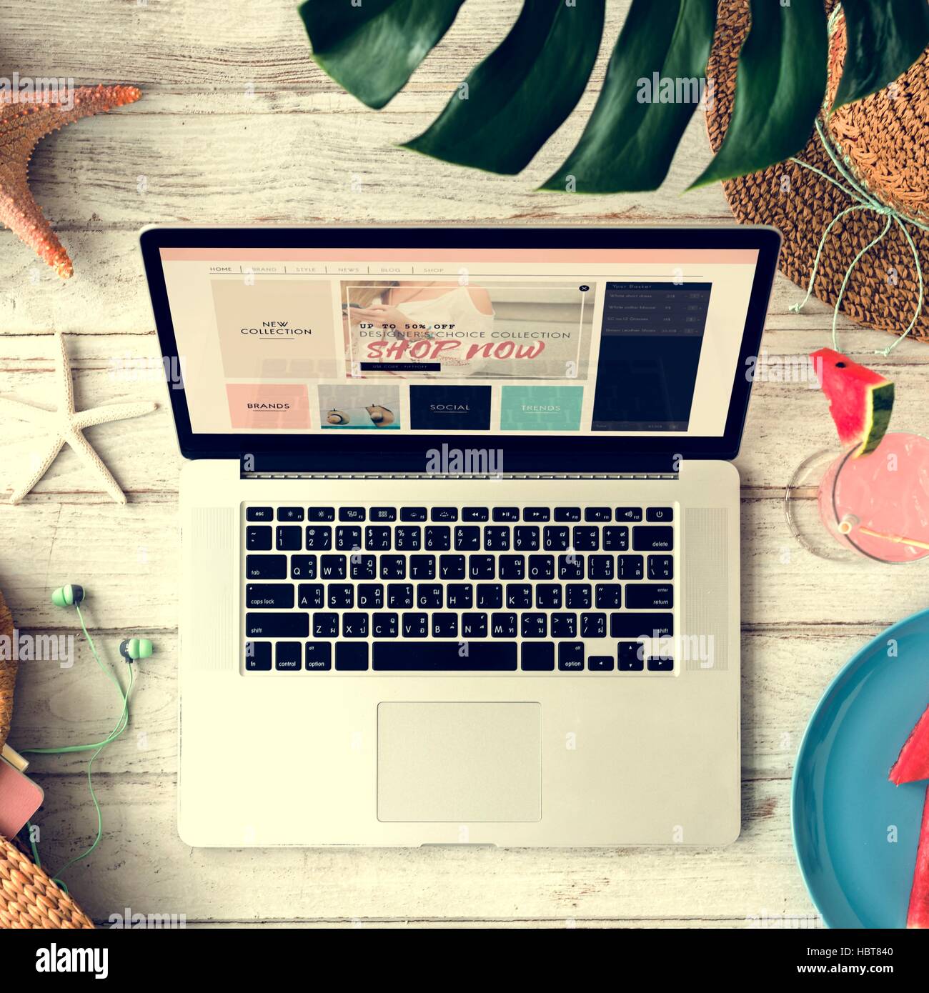 Shopping Online Digital Device Concept Stock Photo - Alamy
