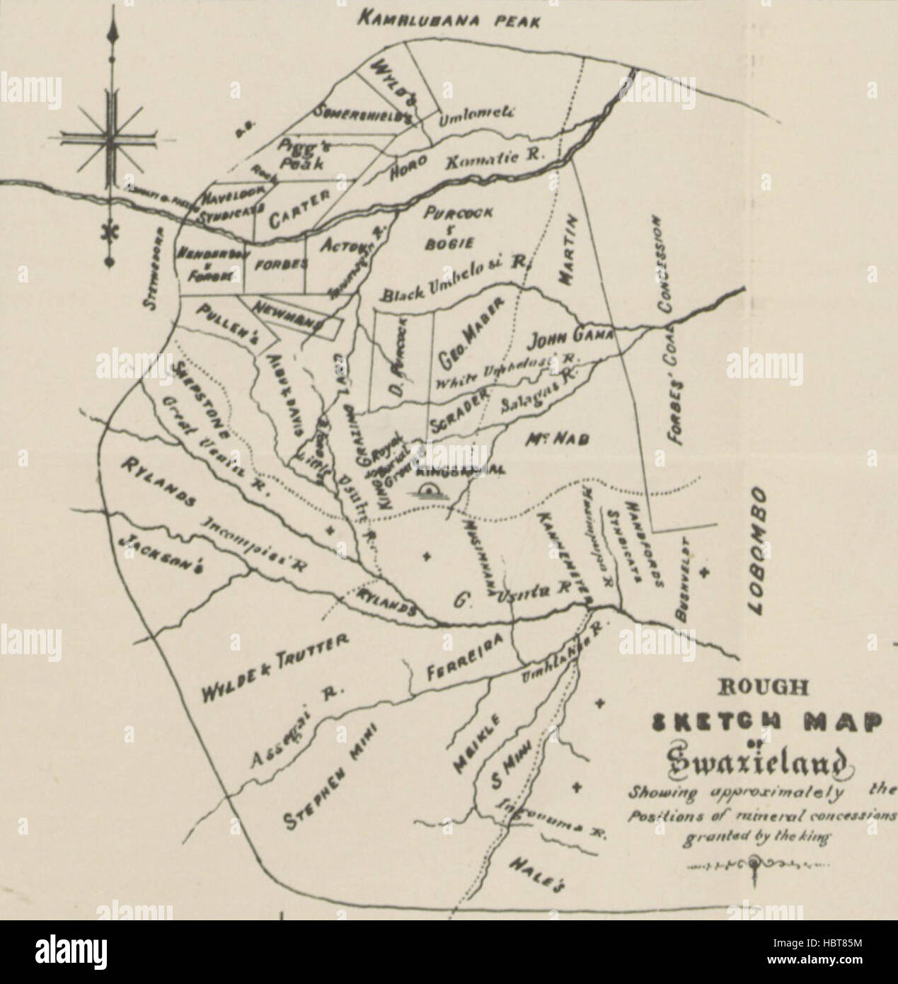 Map from page 117 showing gold mining regions, including terrain ...