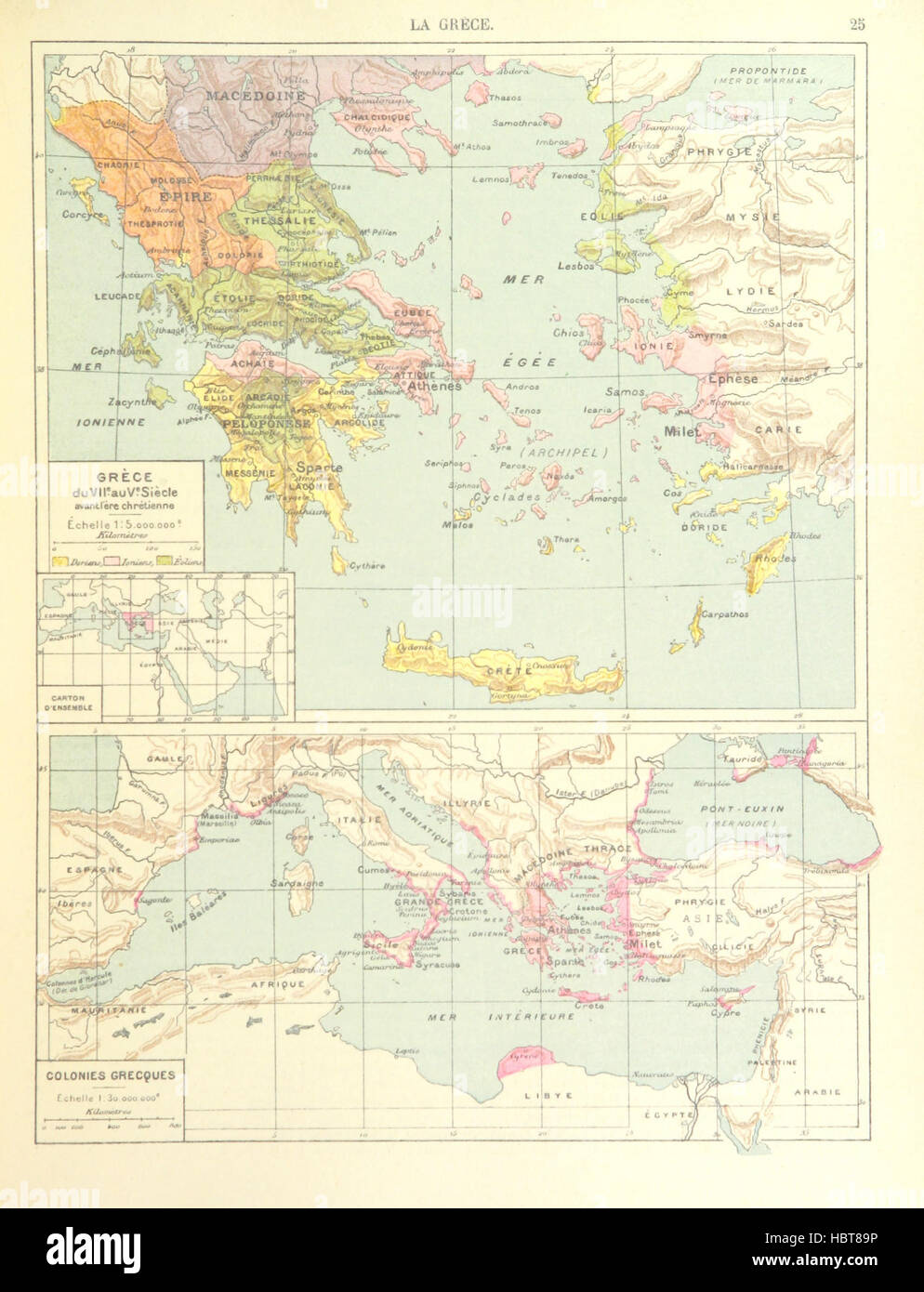 This French geography textbook outlines the historical territorial ...