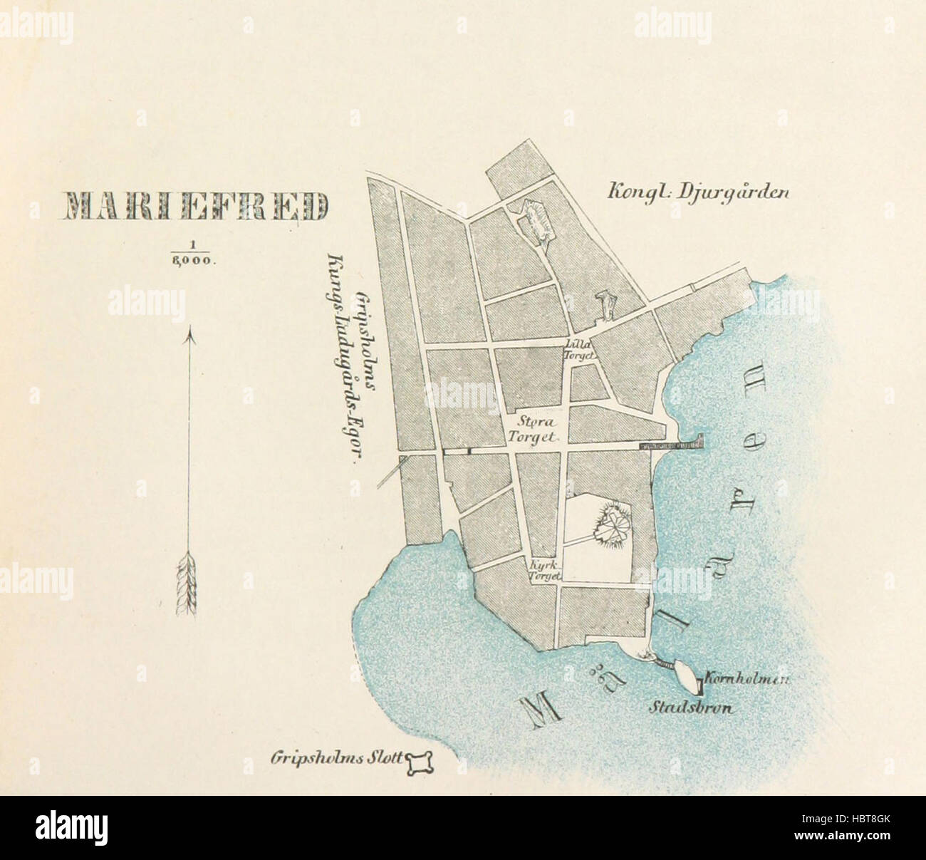 This image is from 'Försök till beskrivning öfver Sveriges städer', a ...