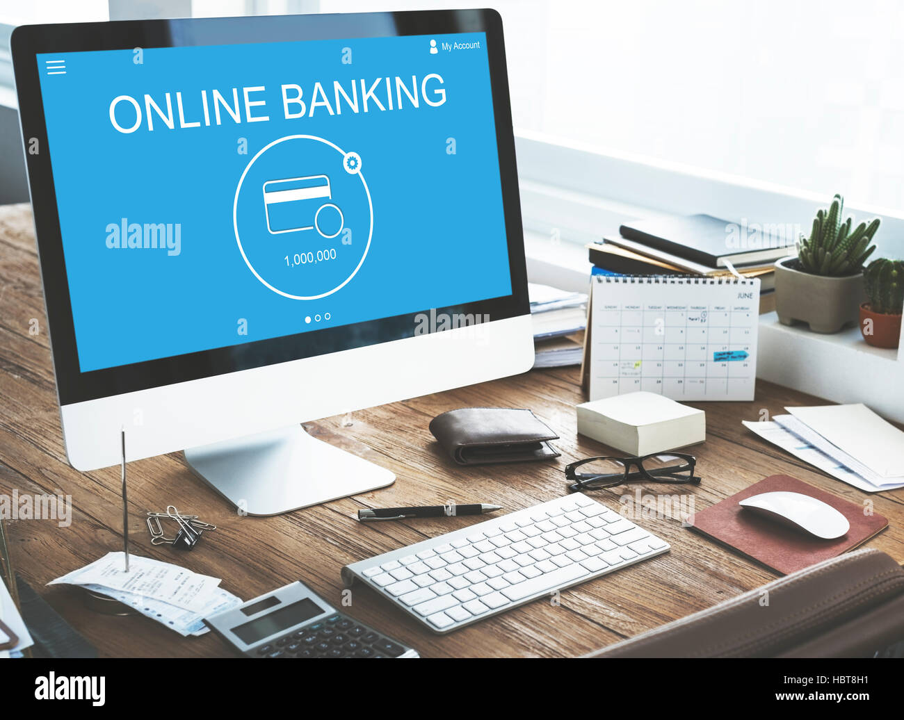 Online Banking Financial Payment Concept Stock Photo - Alamy