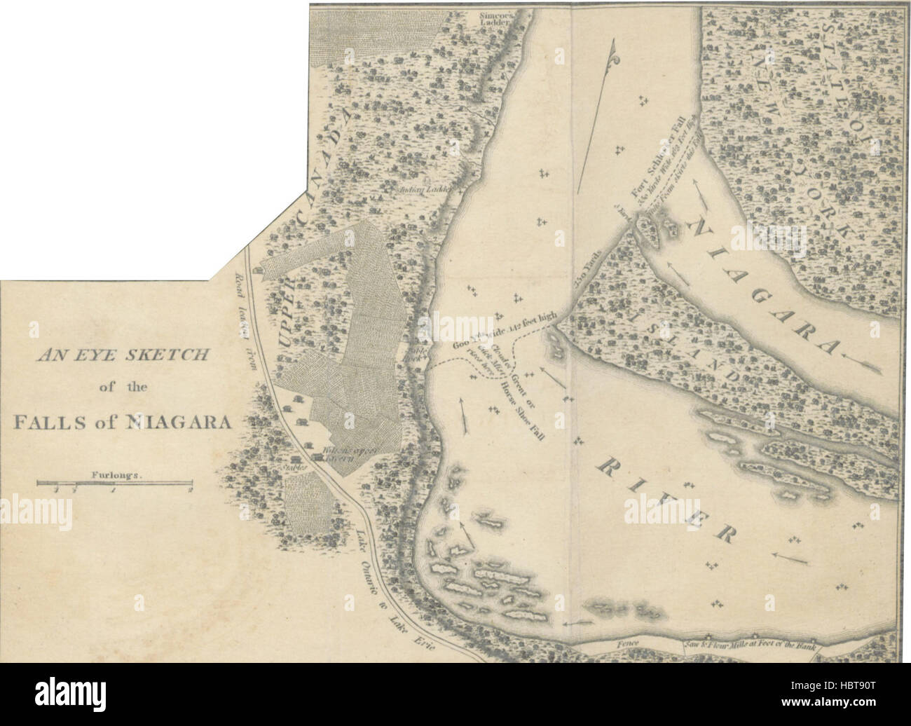 Upper and lower canada map hi-res stock photography and images - Alamy