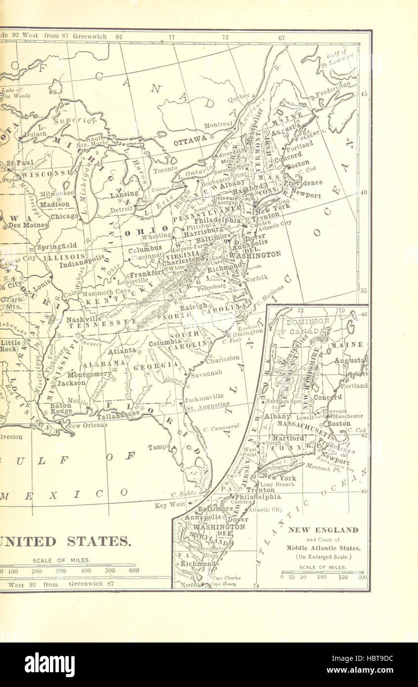 This image, from page 459 of 'Physical Geography', illustrates a key ...