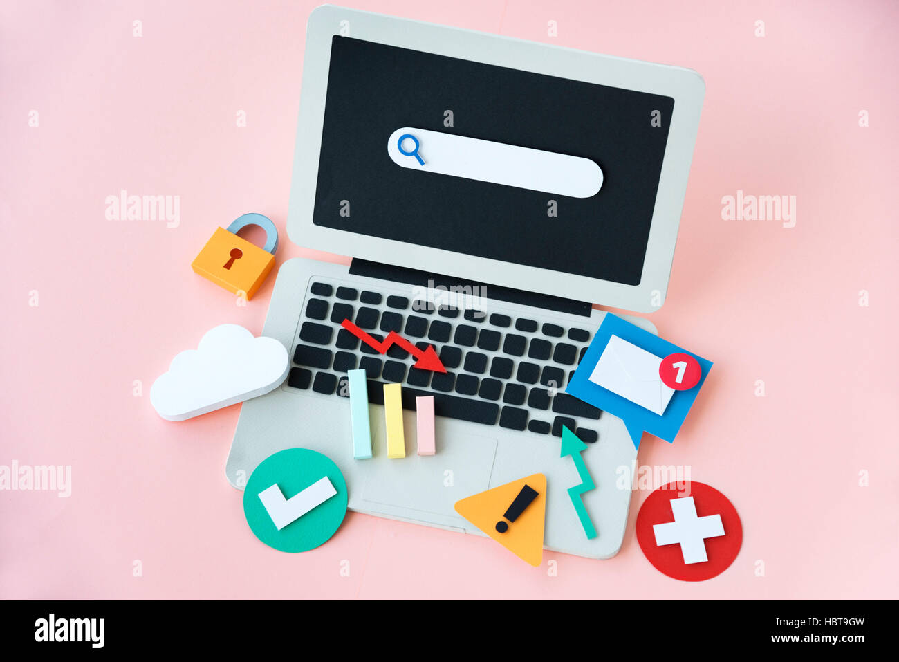 Computer Connection Internet Networking Digital Concept Stock Photo - Alamy