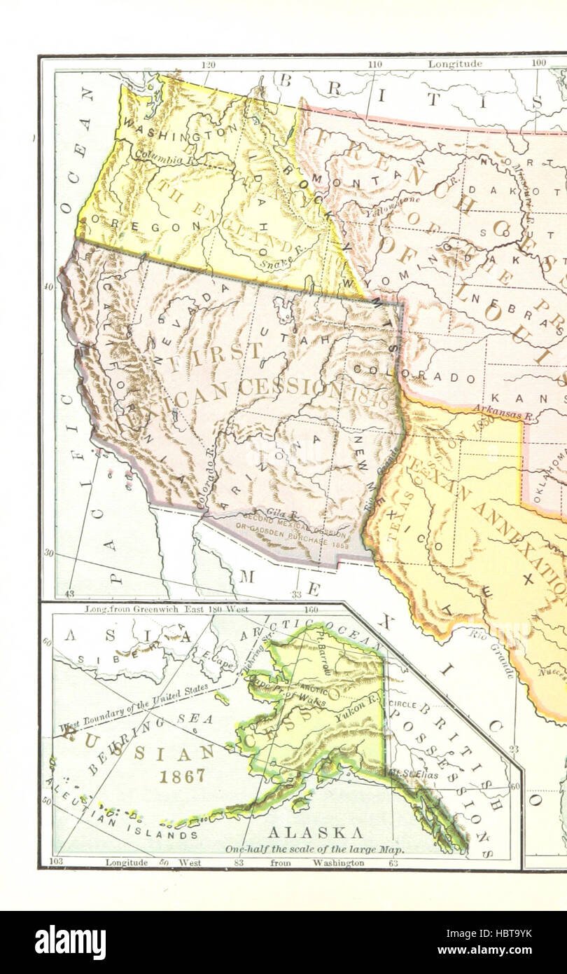 Split america map hi-res stock photography and images - Alamy