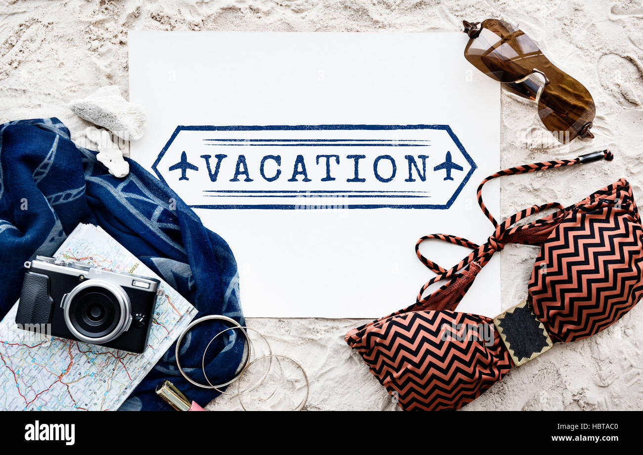 Journey Destination Explore Vacation Graphic Concept Stock Photo - Alamy