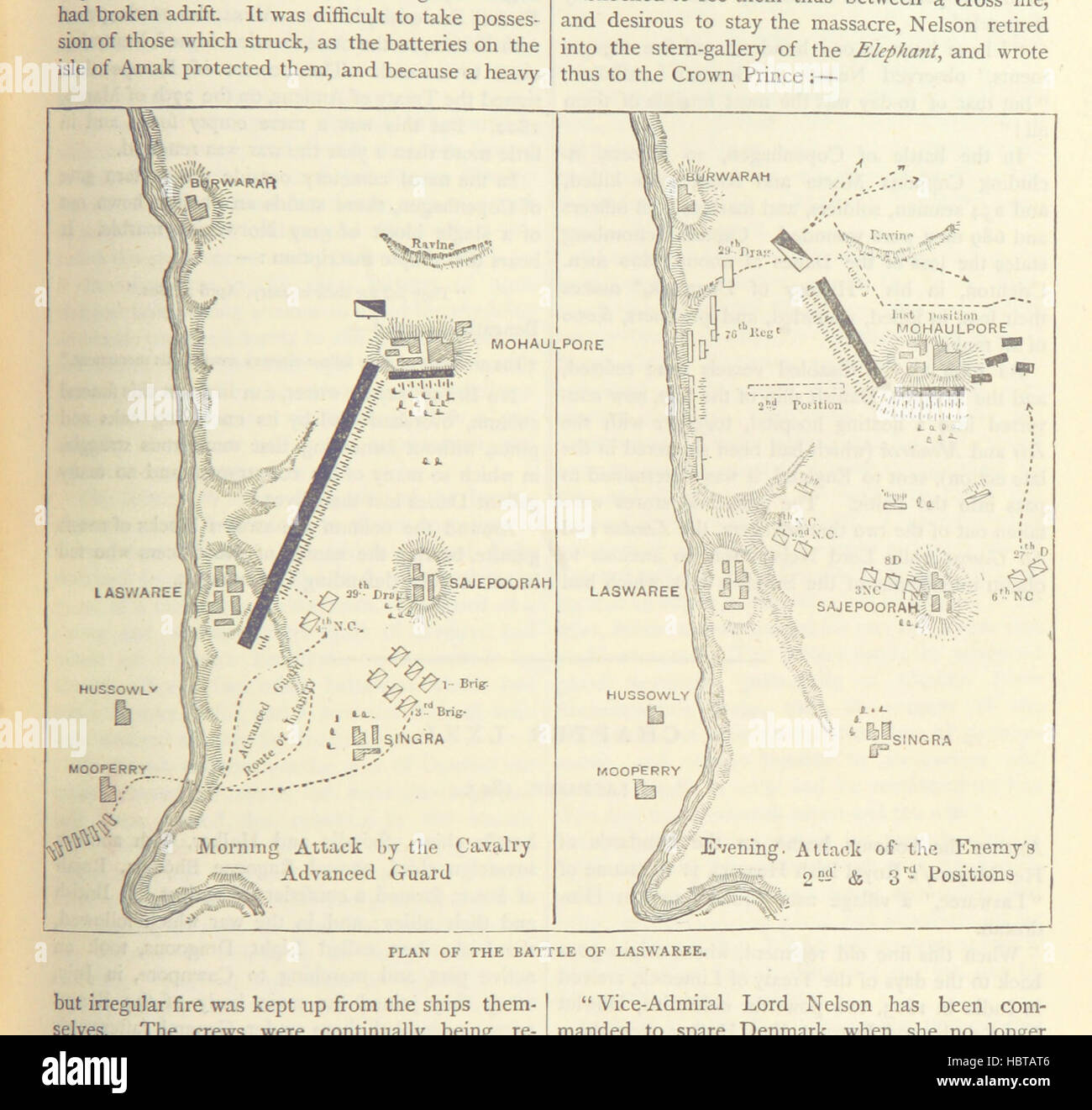 This page from 'British Battles on Land and Sea' describes military ...