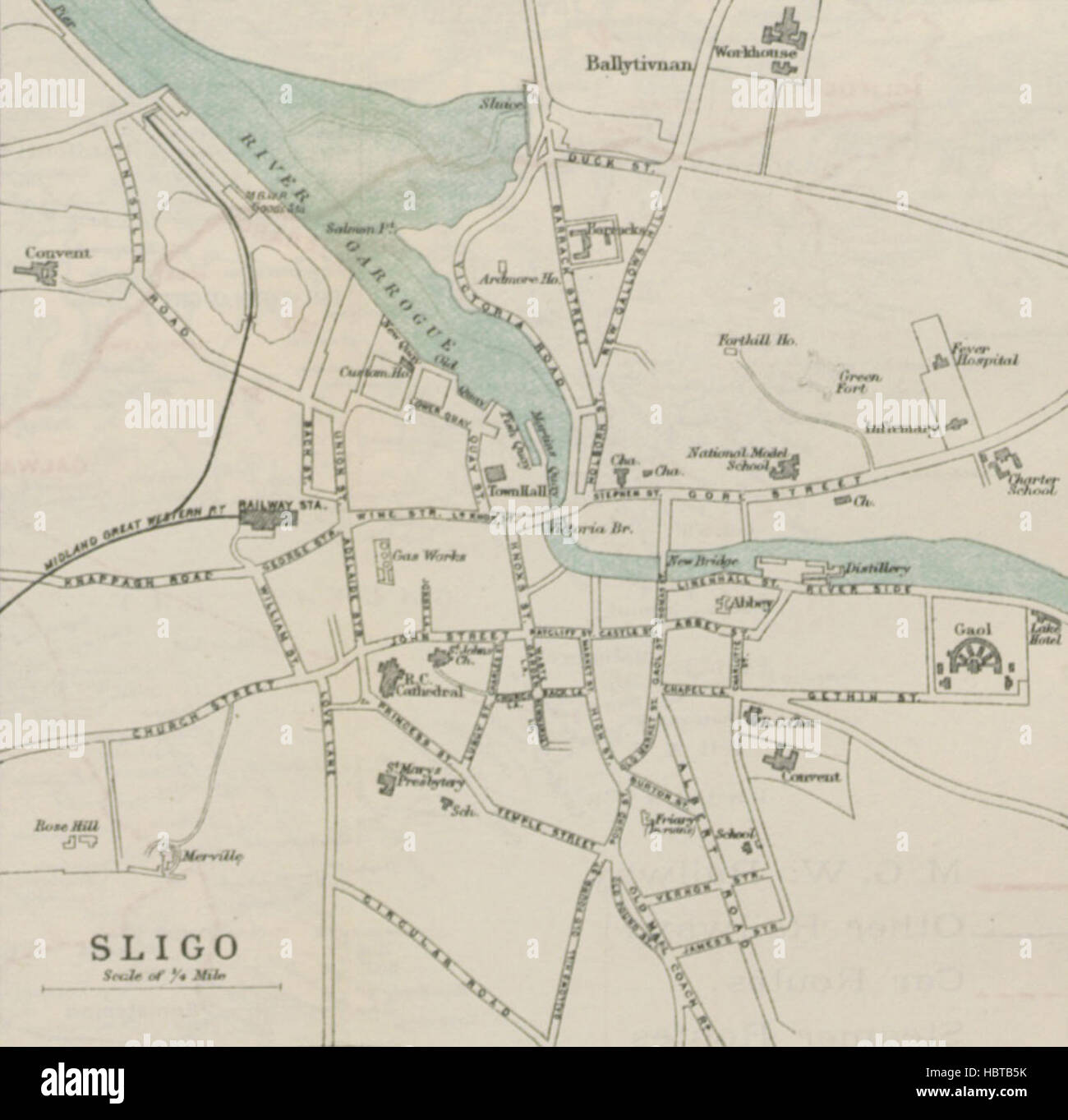 County galway antique county map hi-res stock photography and images ...