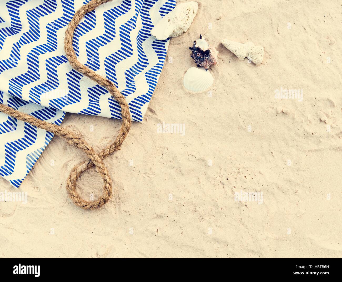 Beach Summer Holiday Vacation Sand Relaxation Concept Stock Photo - Alamy