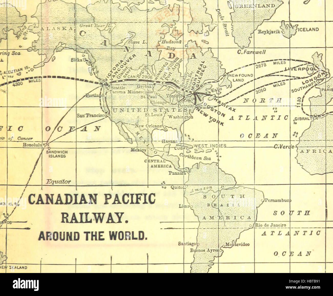 Canadian pacific railway map hi-res stock photography and images - Alamy