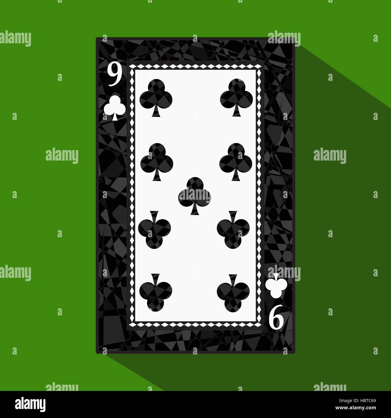 Playing cards on colour background Stock Vector Images - Alamy