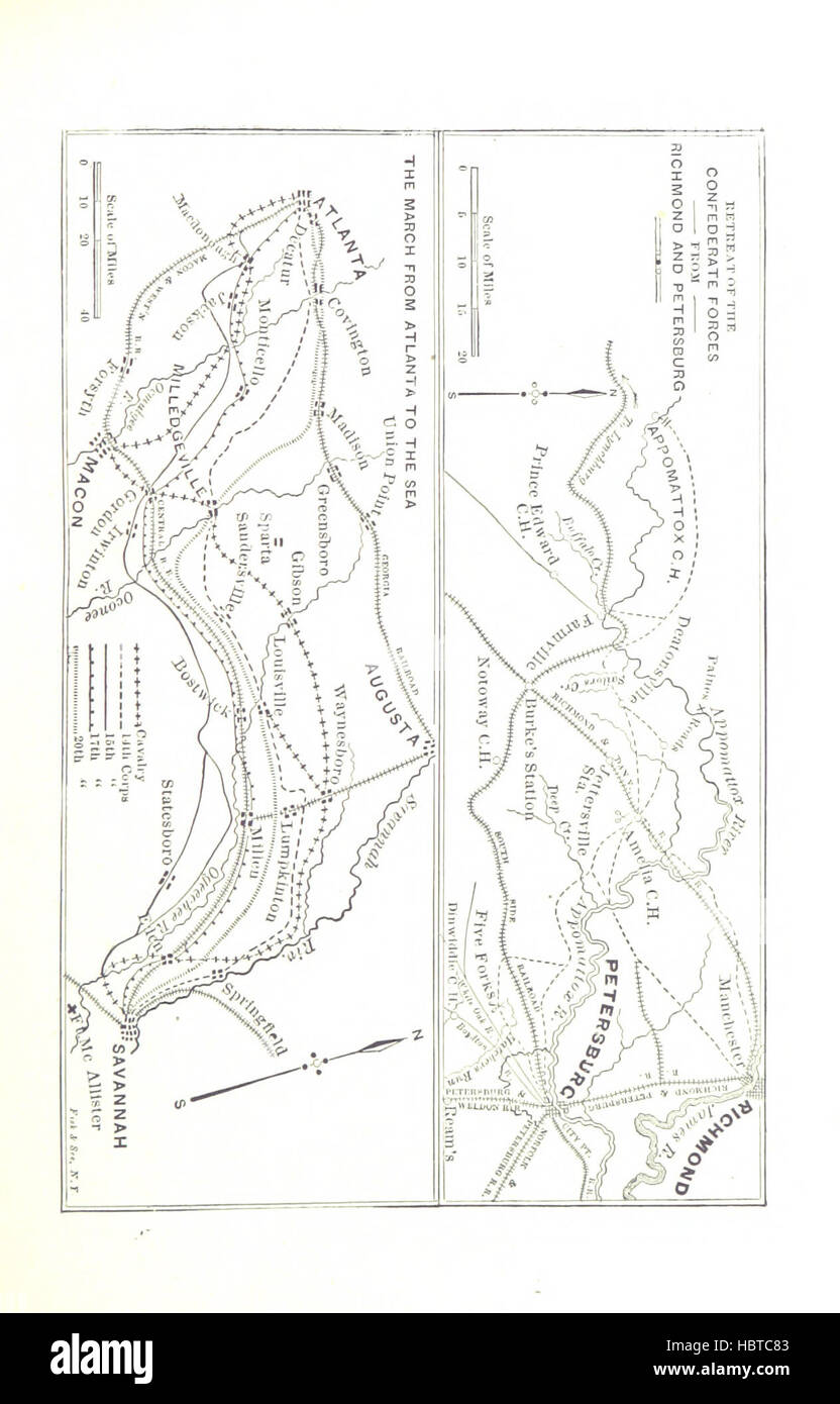 Atlanta outline map hi-res stock photography and images - Alamy
